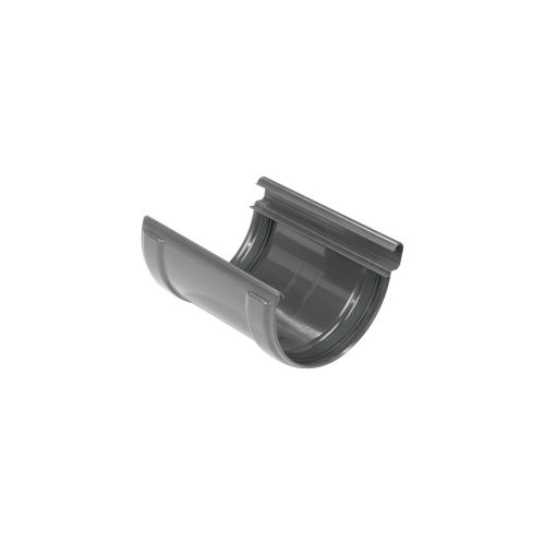 Goot verbindingsstuk met rubber | PVC | Ø 125 mm | Kleur grafiet | HMG