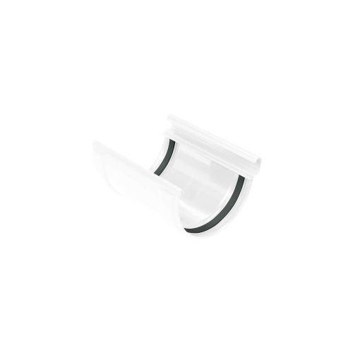 Goot verbindingsstuk met rubber | PVC | Ø 125 mm | Kleur wit | HMG