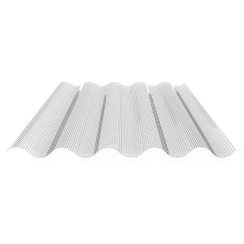 Polycarbonaat golfplaat 3-wandig | 177/51 | 6,00 mm | Helder | 1,22 m | HMG