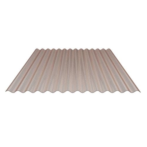 Polycarbonaat golfplaat | 76/18 | 2,80 mm | Brons | Honingraatstructuur ...